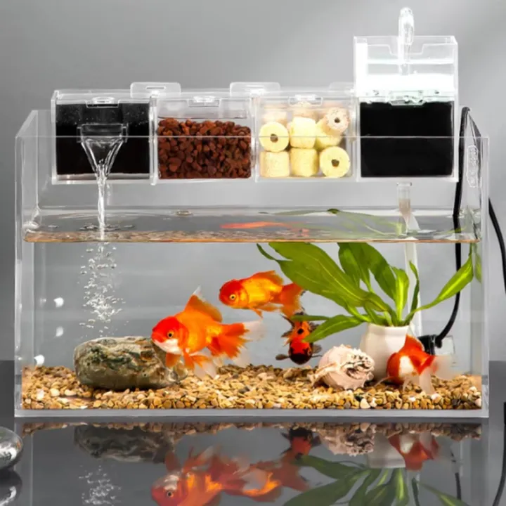 Sponge Filter Three-in-one External Aquarium Filter Plastic Oxygenated ...