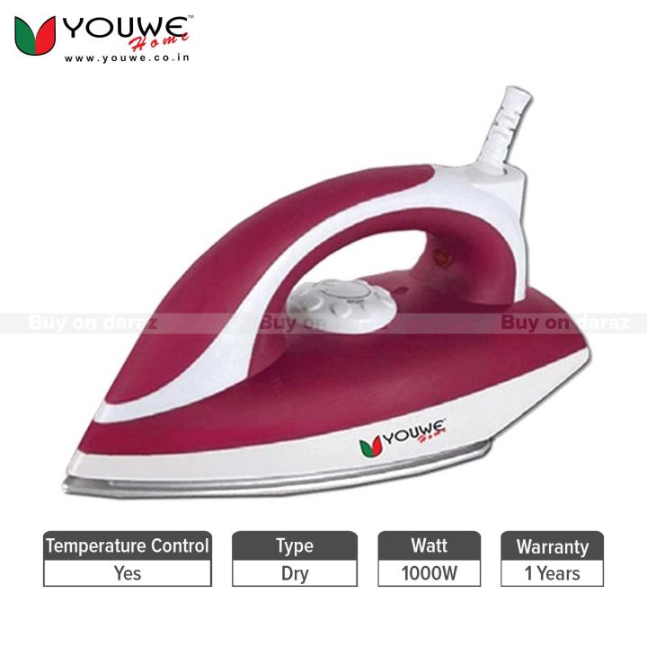 Youwe Heavy Dry Iron (Yw-Di-808A)-1000 Watt | Daraz.com.np