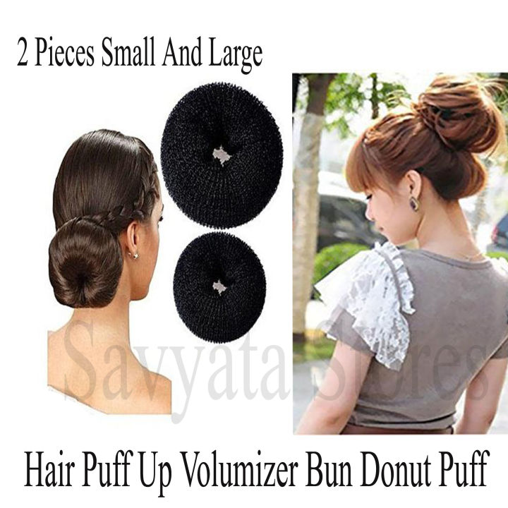 Super Excellent Quality Women Hair Puff Up Volumetric Bun Donuts Puff ...