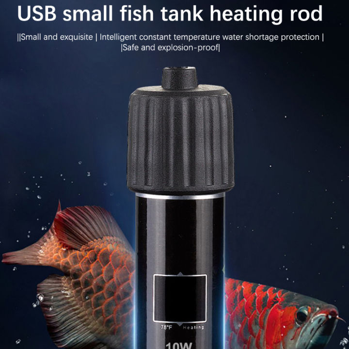 USB Mini Aquarium Heating Rod For Small Fish Tank 26°C Constant ...