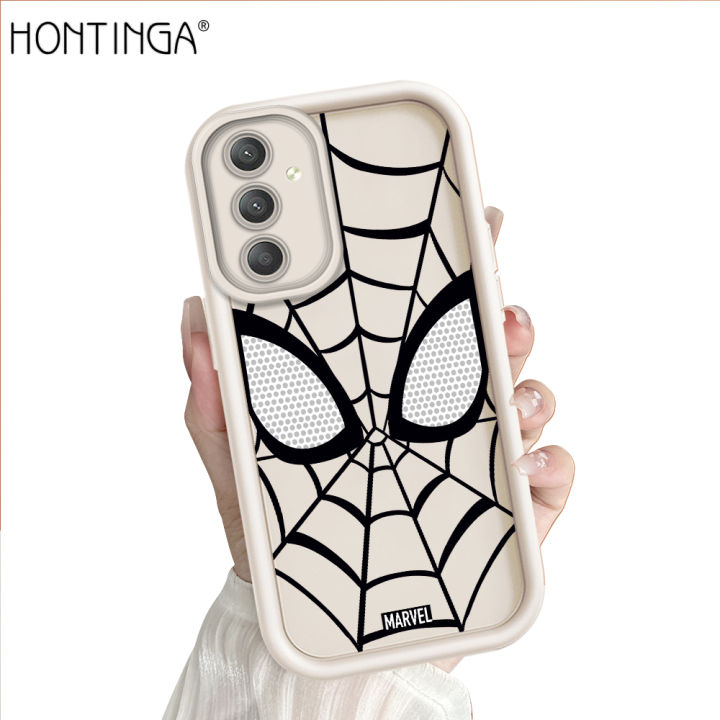 Hontinga for Samsung A24 4G Back Cover Spider-Man Pattern Ladder Soft ...