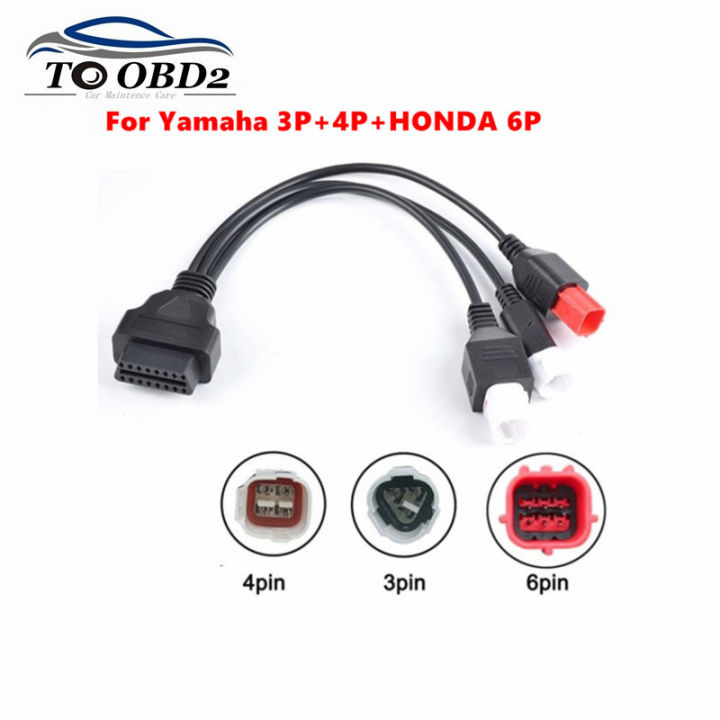 Original 3 IN 1 Motorcycle Diagnostic Connector Cable For Yamaha 3pin ...
