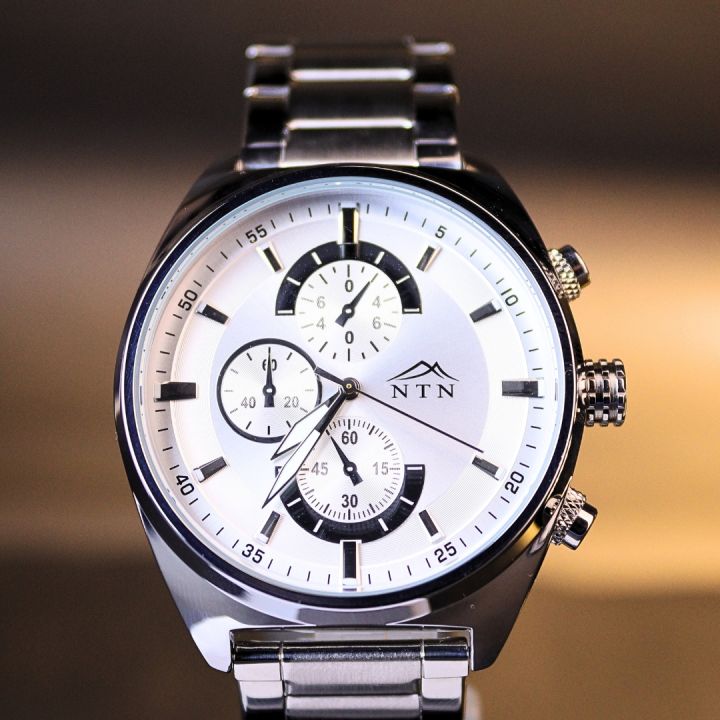 NTN - 4101SMWH - Business Analog Luxury - Stainless Steel - Fine Alloy ...