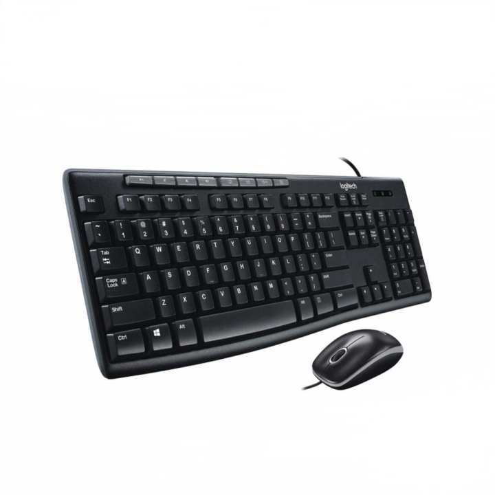 Logitech Media Combo Mk200 Full Size Keyboard And High Definition Optical Mouse Np