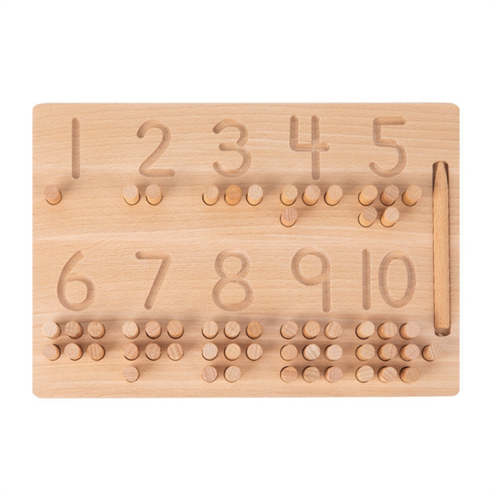 1-10 Number Description Pen Control Training Board Blind Writing Board ...