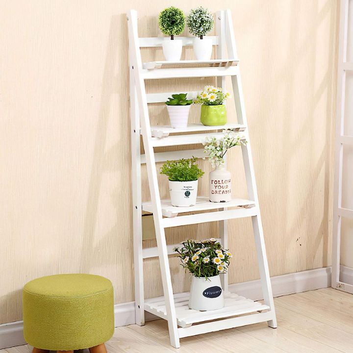 Kamakhya Decor 4 Tier Flower Ladder Rack for Garden Home Balcony ...