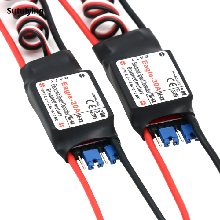 Sutuiying Rc Eagle 20A 30A 2-3S 1A/5V BEC Brushed ESC Speed Controller ...