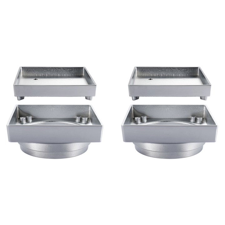 2X Floor Drains Copper Square Shower Floor Drains Tile Insert Drain ...