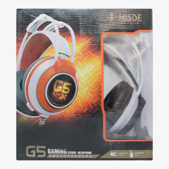 Black/White Misde G5 Gaming Stereo Headphone | Daraz.com.np