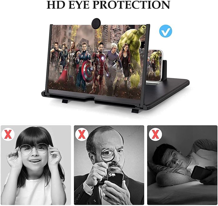 7 Inch Screen Magnifier Anti-Radiation Eye Protection Video Enlarger ...