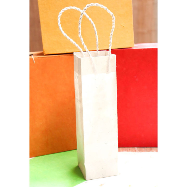 White Wine Lokta Paper Bag 10*10*30 Cm | Daraz.com.np