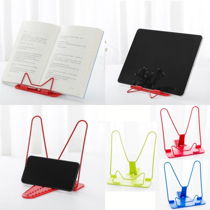 Portable Bookshelf Book Rest Reading rack Bookend Book Stand Document ...
