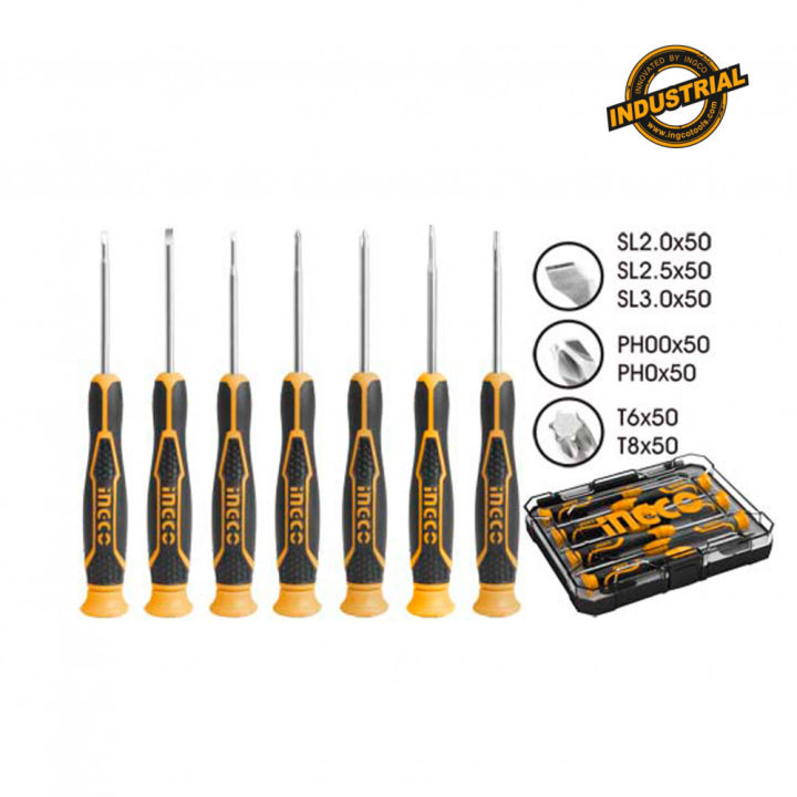 Ingco 7Pcs Precision Screwdriver Set HKSD0718 | Daraz.com.np