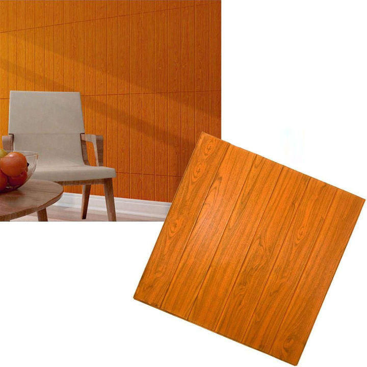 Wood Grain 3D Wallpaper, Self Adhesive Wall Panels Decorative Wall with ...