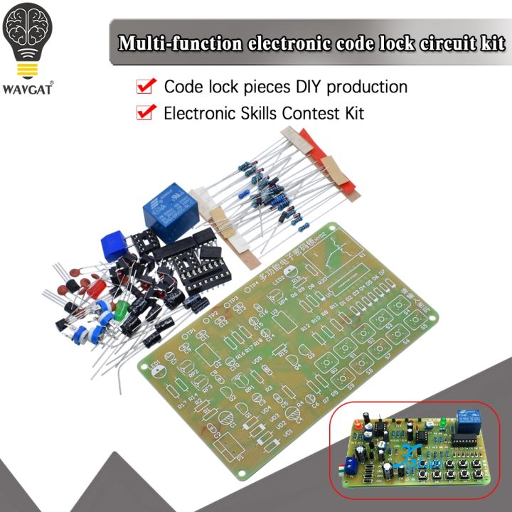 Multi-function electronic code lock circuit kit DIY electronic skills ...