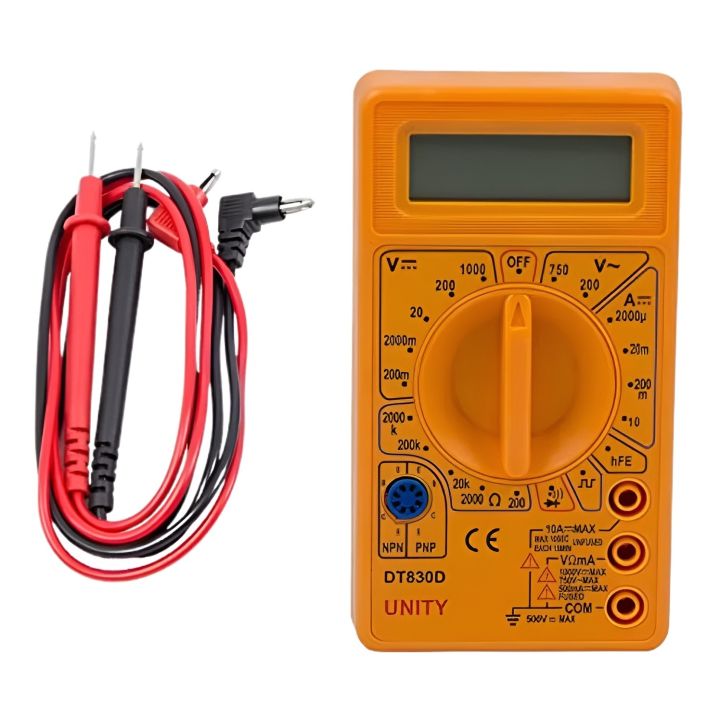 Unity Digital Multimeter For Measuring Voltage Current Resistance ...