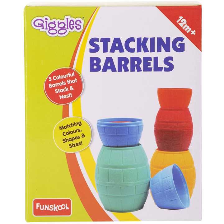 Funskool Giggles Stacking Barrels For Kids | Daraz.com.np