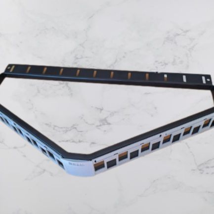 R&M 19" Angled Patch Panel 24-Ports, Grey, Empty | Daraz.com.np