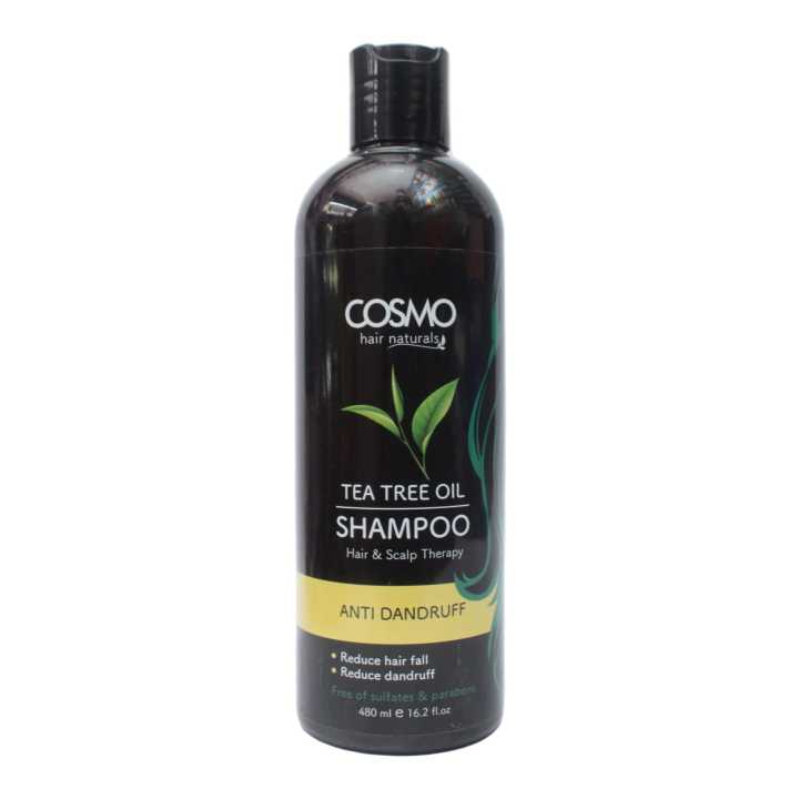 Cosmo Hair Naturals Tea Tree Oil Anti-Dandruff Shampoo / Reduces Hair ...