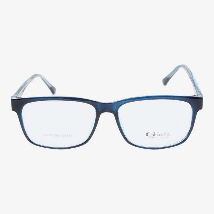 Unisex Blackish Blue Color Rectangle Shape Plastic Saetate Glass ...