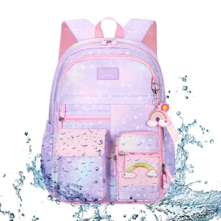 Cute Book Bag With 2 Compartment School Backpack For Girls | Daraz.com.np