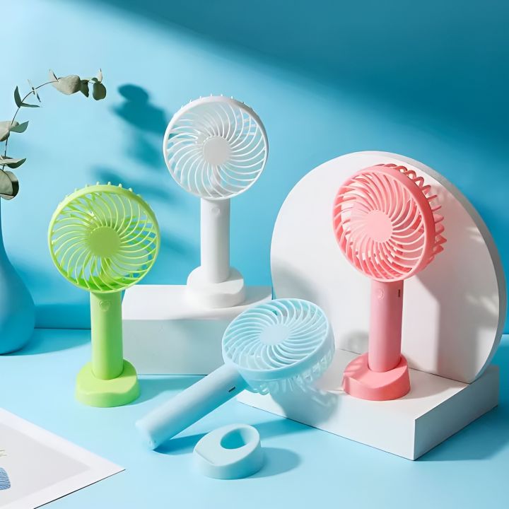 USB Rechargeable Mini fan Electric Handheld Fan free battery | Daraz.com.np