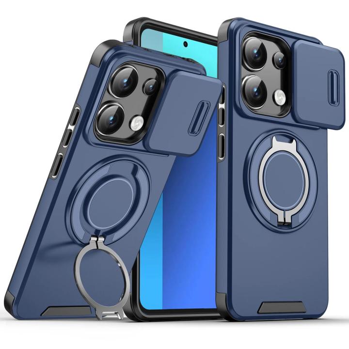 Shockproof Magnetic Case for Redmi Note 14 13 Pro 5G 4G Plus Slide ...