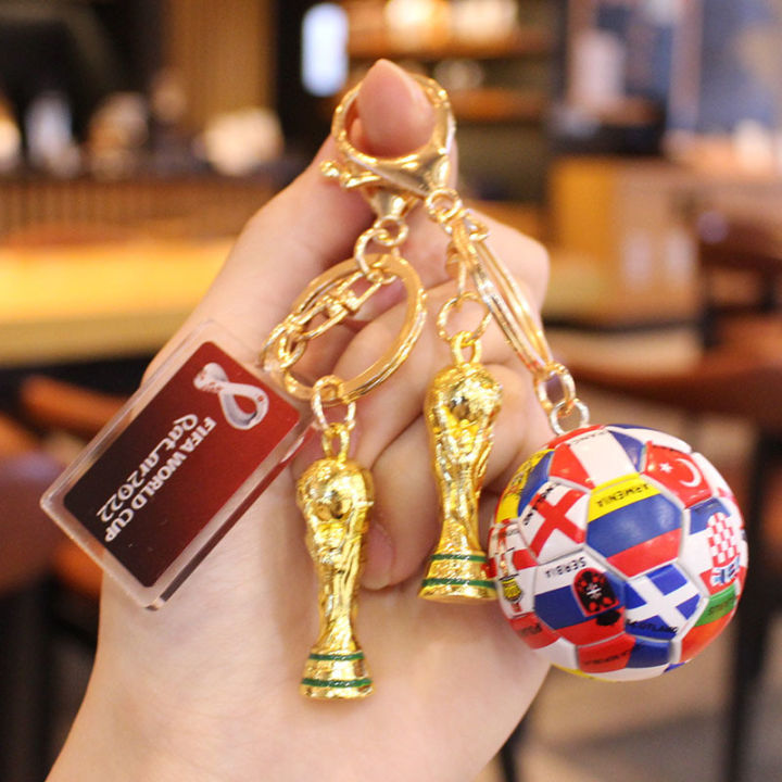 2022 Qatar World Cup Keychain Hercules Cup Pendant Football Souvenir ...