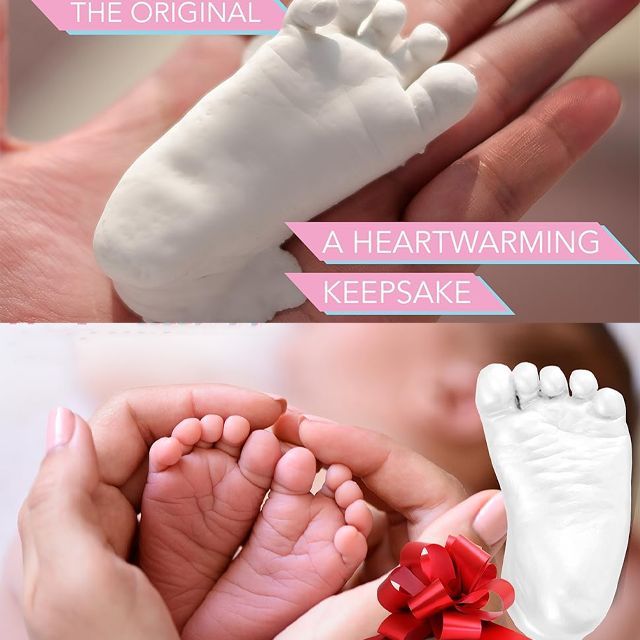 3D Baby Hand & Foot Casting Kit – DIY Plaster Mold Keepsake for Newborn ...