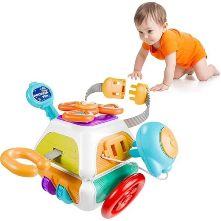 LearnNest Busy Cube – Bright & Colorful Design Enhances Motor Skills ...