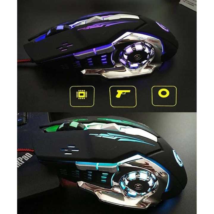 Eweadn T05 2400DPI Professional 7 Color Backlight Gaming Mouse – Black | Daraz.com.np