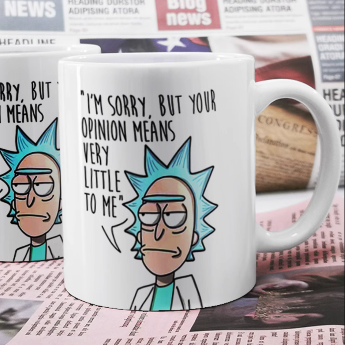 Mortymug Rick and Morty Merchandise Funny Cartoon Ceramic Mug Fart ...