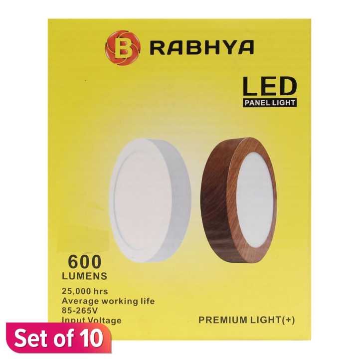 Rabhya LED 6 Watt Panel Warm Light Set Of 10 | Daraz.com.np