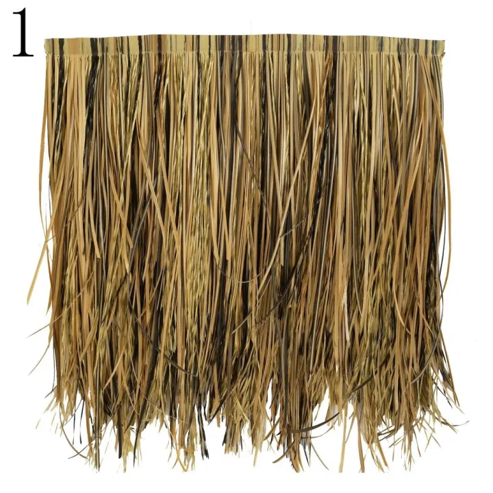 Artifical PVC Simulation Straw Roof Fake Retardant Thatch Decorative ...