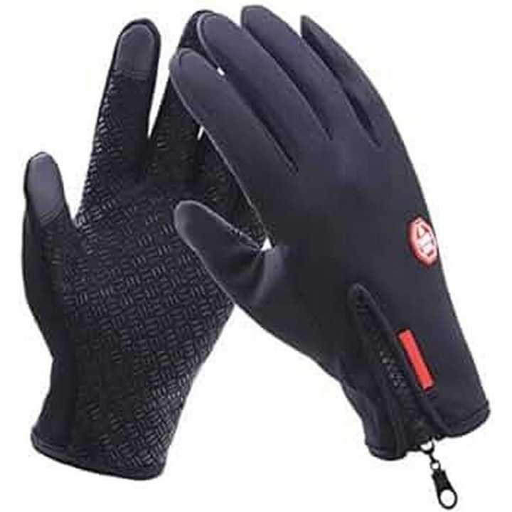 Winter Gloves Cycling Bicycle Bike Elastic Zipper Glove For Men | Daraz ...