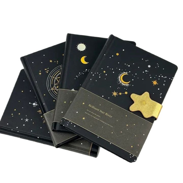 "Dreamy" Moon-Themed Journal With Premium Black Paper - Ideal For ...