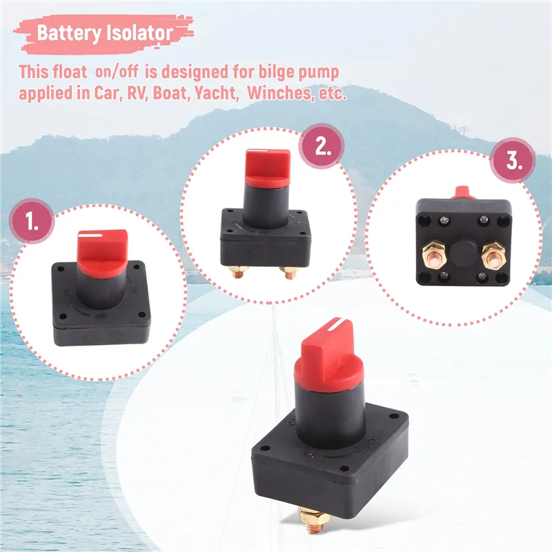 Battery Switch Power Disconnect Switch Rotary Isolator Cut OFF Switch ...