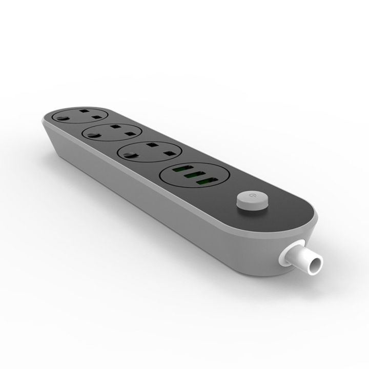 Lucky Hawk LH3301 3 Sockets + 3 USB Ports Multi-Socket Electronic Smart ...