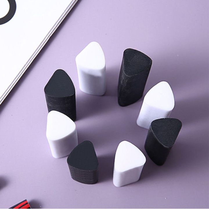 2pcs Premium 4B Rubber Triangular Eraser Black White Tenacity Sketch ...