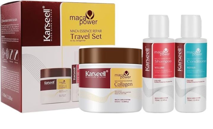 Karseell Maca Power Travel Set /karseell collagen repair, shampoo and ...