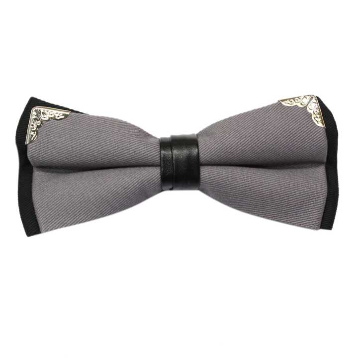 Grey Border Designed Neck Bow Tie For Men | Daraz.com.np