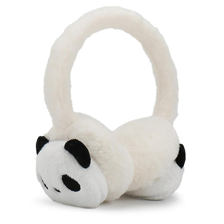 Cartoon Panda Fuzzy Cashmere Cute Earmuffs Soft Ear Warmers for ...
