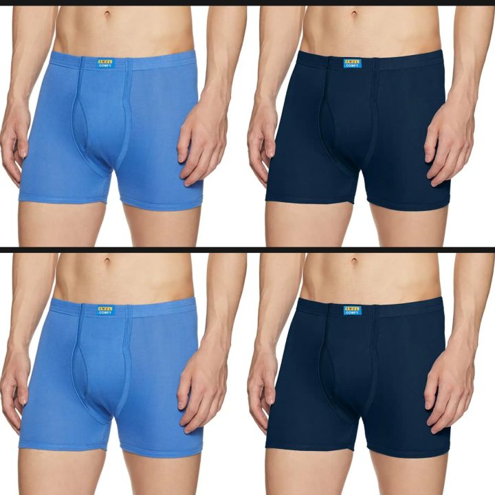 Amul Comfy Long Cotton Fine Trunk Underwear For Men (Pack of 4) | Daraz ...