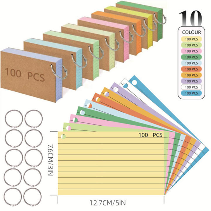 Smooth Word Book Horizontal Line Ring Binder Paper 110g Kraft Paper ...