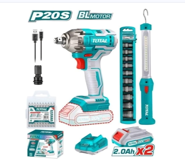 Total 20V Cordless Impact Wrench Combo Set | Daraz.com.np