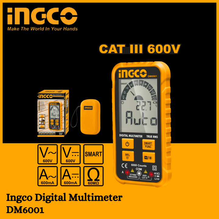 Ingco Digital Multimeter DM6001 | Daraz.com.np