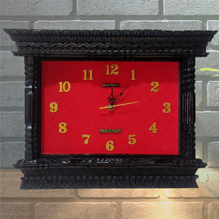 Nepali Wooden Wall Clock | Daraz.com.np