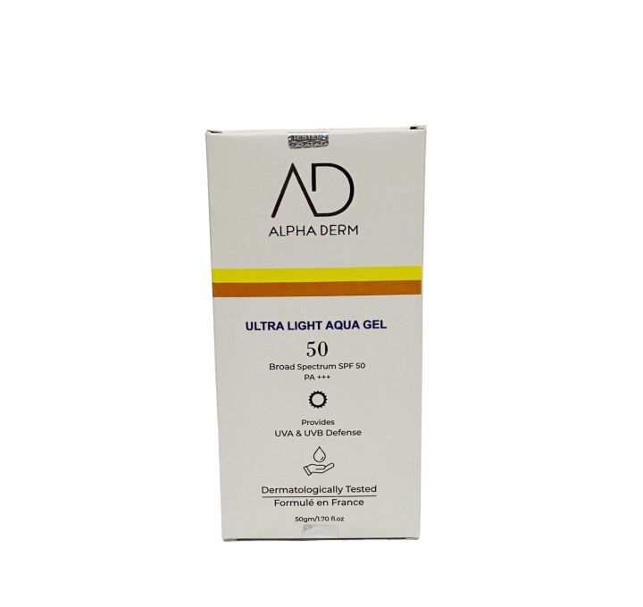 Alpha Derm Ultra Light Sunscreen Aquagel, Spf 50, 50 Gm | Daraz.com.np