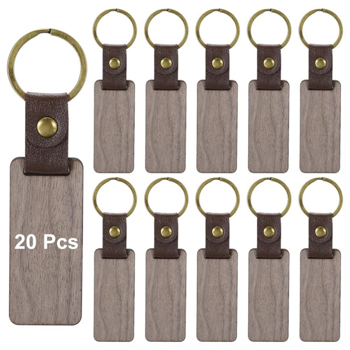 Wood Keychain Blanks Personalized Keychain Tags Small Key Chain Bulk ...