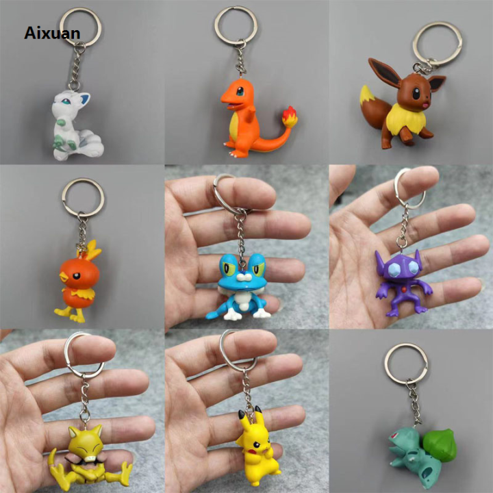 Aixuan 4cm Pokemon Keychain Pikachu Action Figure Kawaii Cartoon 2025 ...